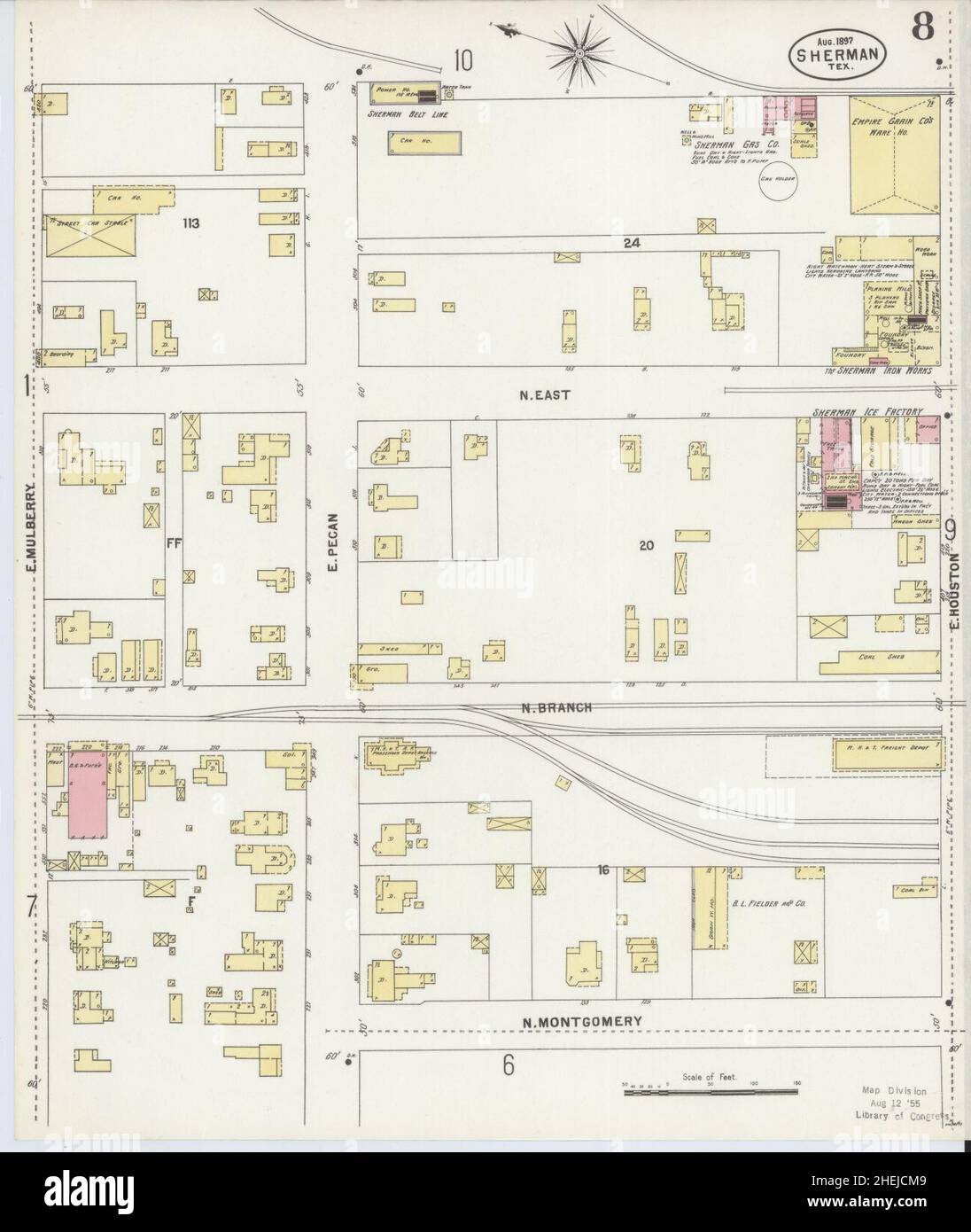 Sherman texas map hi-res stock photography and images - Alamy
