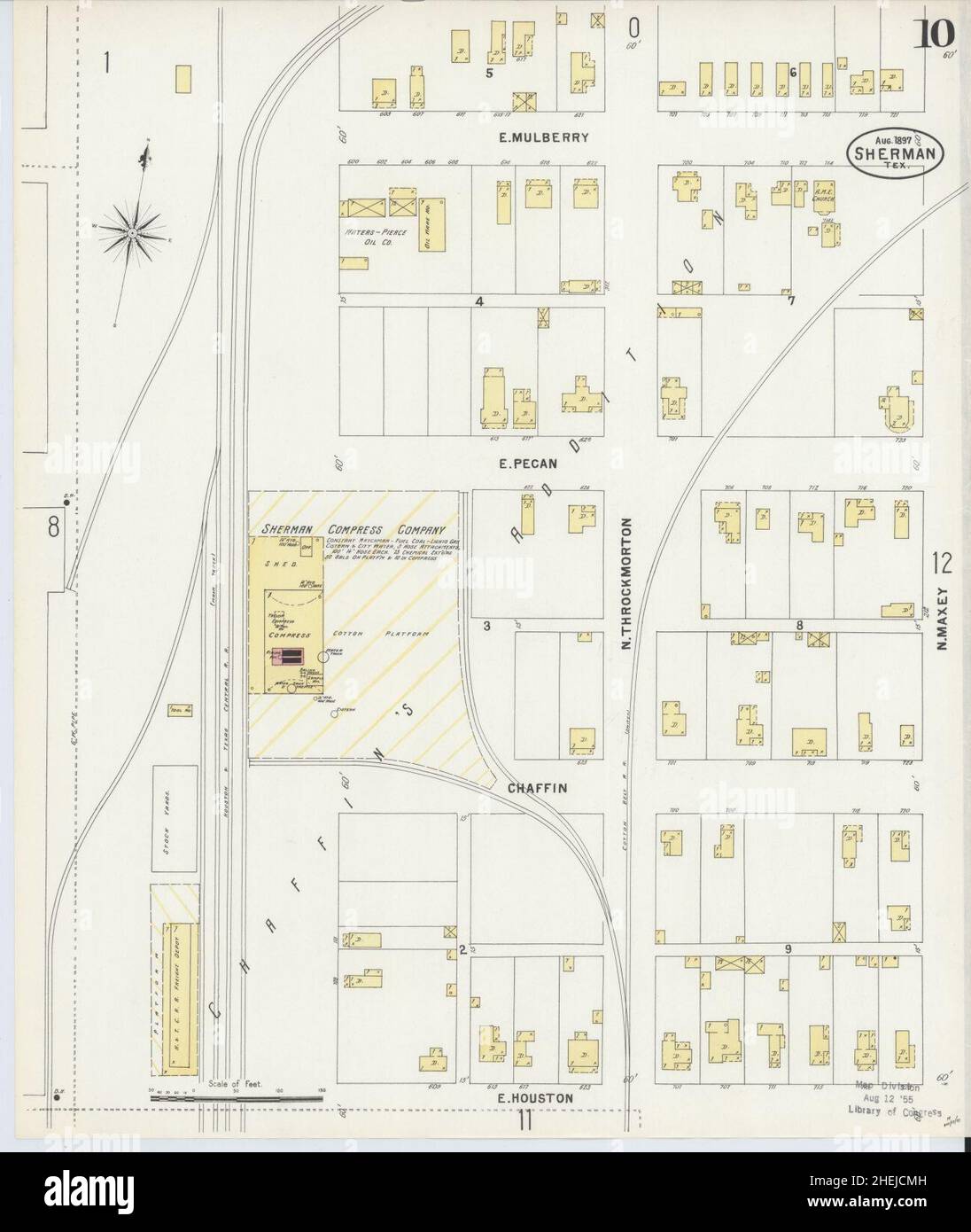 Map of sherman texas hi-res stock photography and images - Alamy