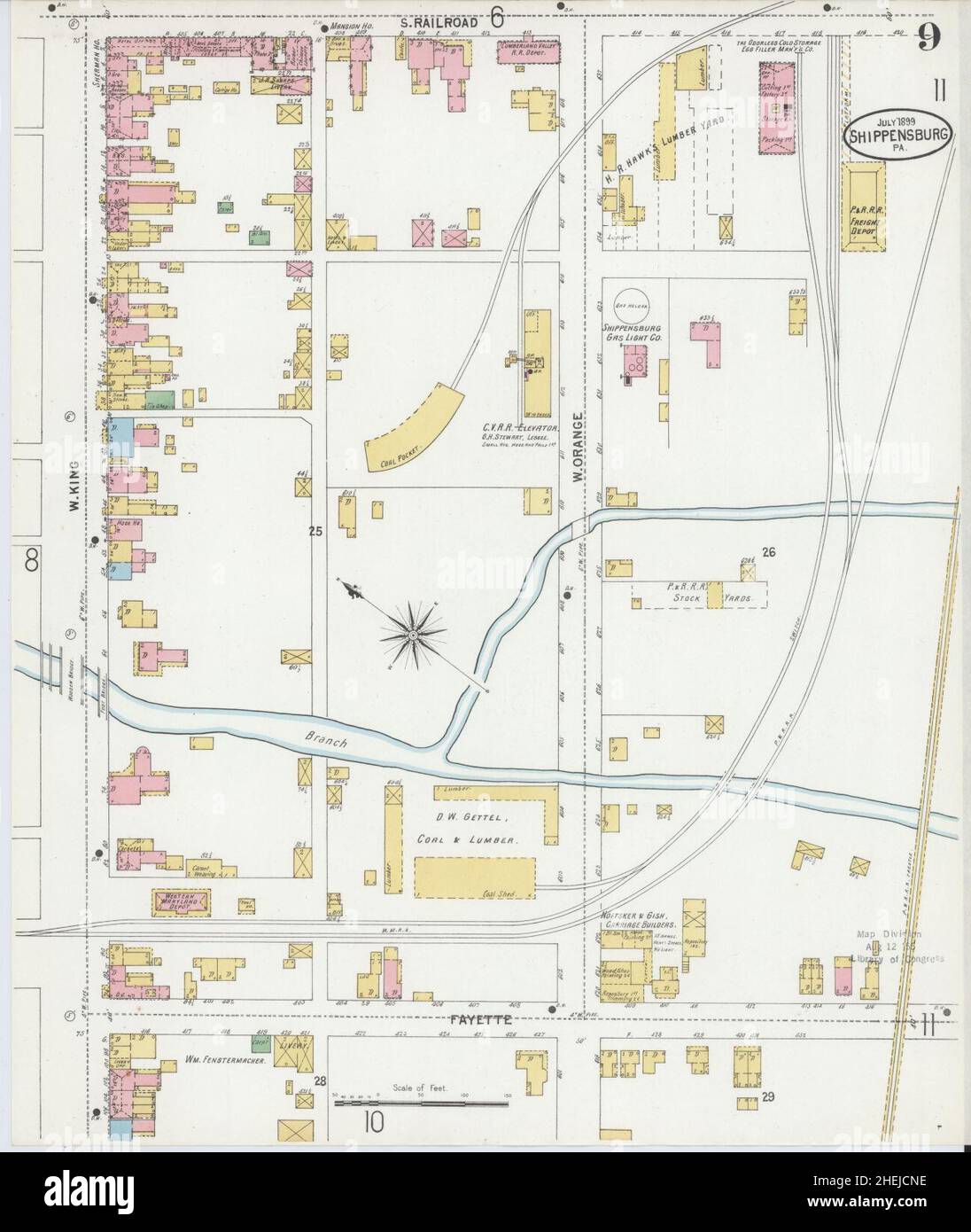 Sanborn Fire Insurance Map from Shippensburg, Cumberland And Franklin ...