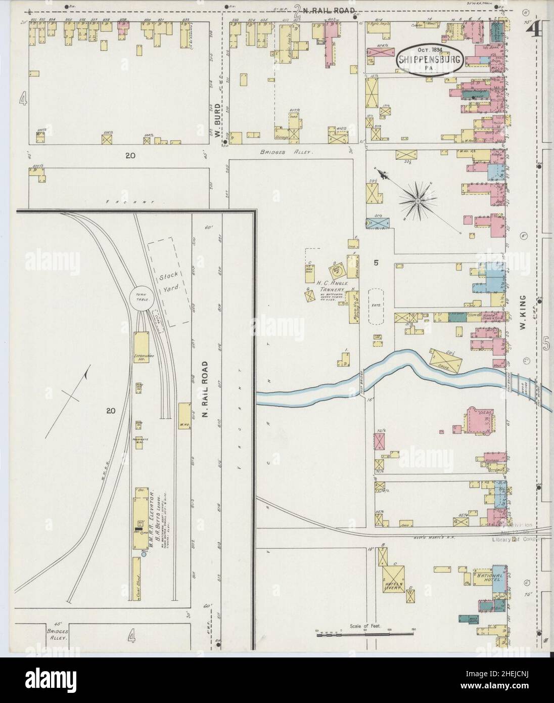 Sanborn Fire Insurance Map from Shippensburg, Cumberland And Franklin ...