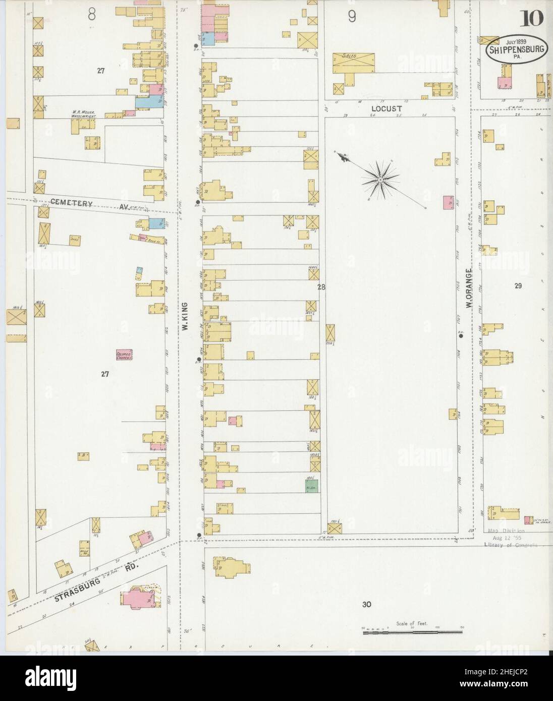 Sanborn Fire Insurance Map from Shippensburg, Cumberland And Franklin ...