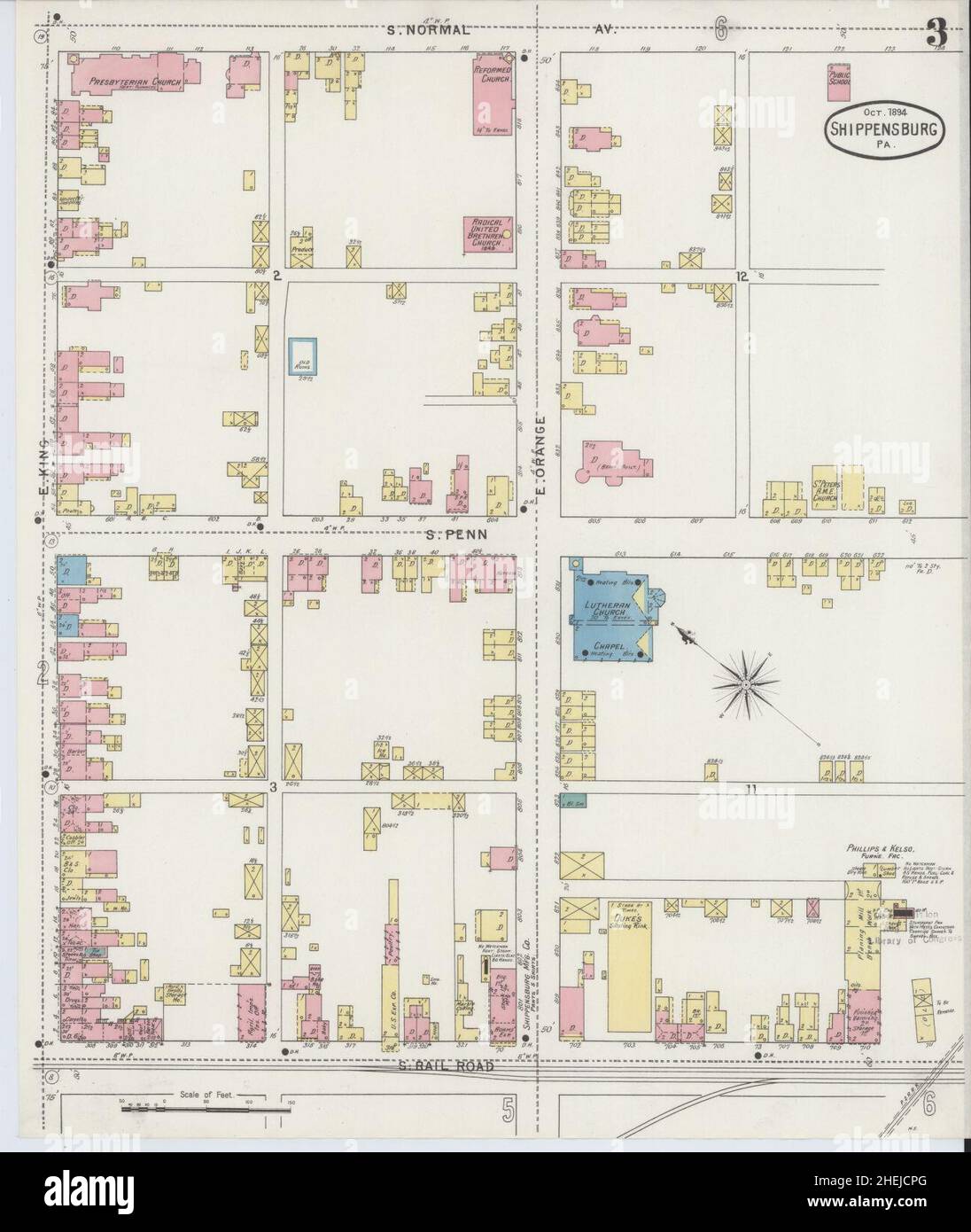 Sanborn Fire Insurance Map from Shippensburg, Cumberland And Franklin ...