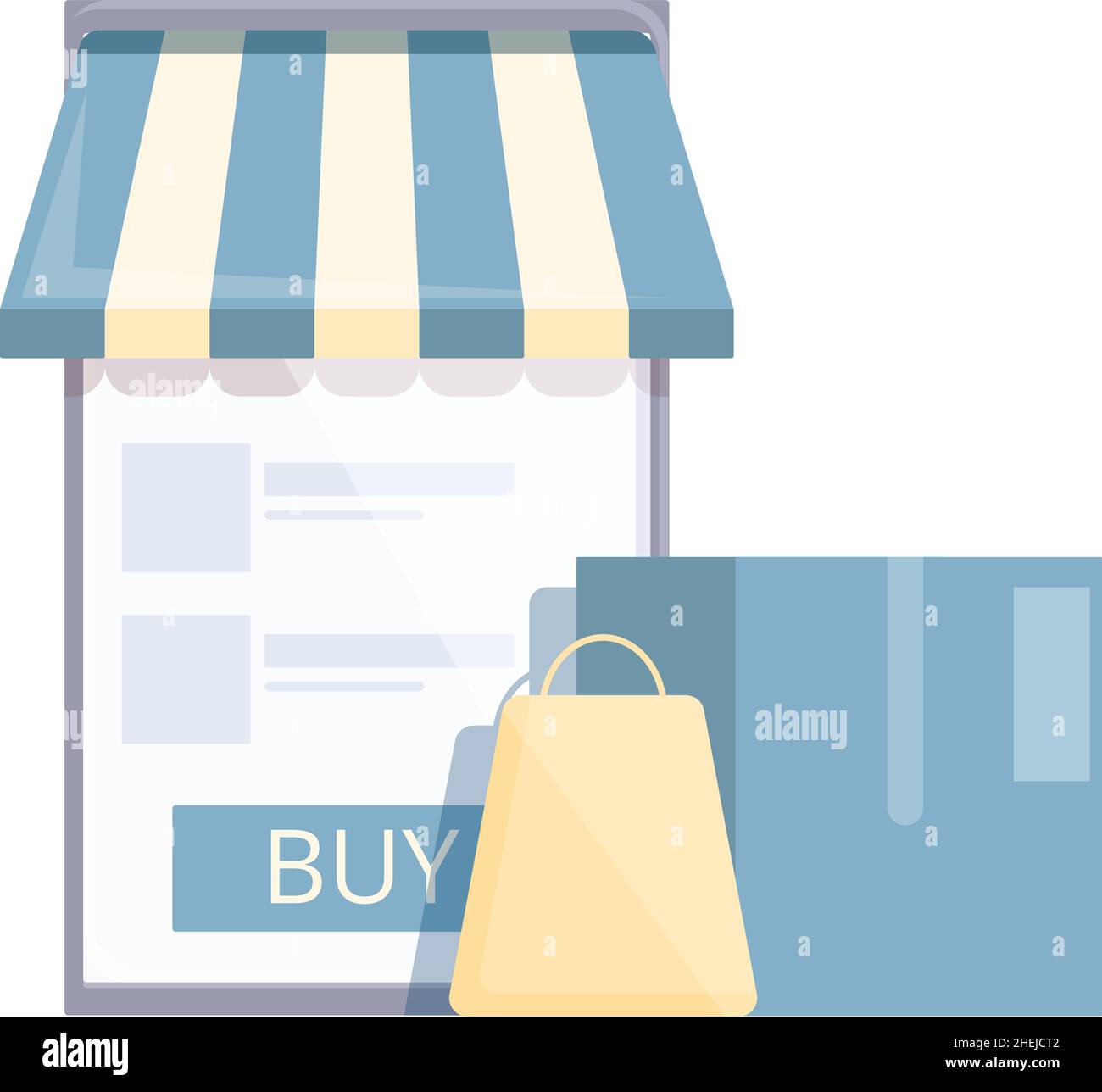 Business online shop icon cartoon vector. Store sale. Mobile retail ...