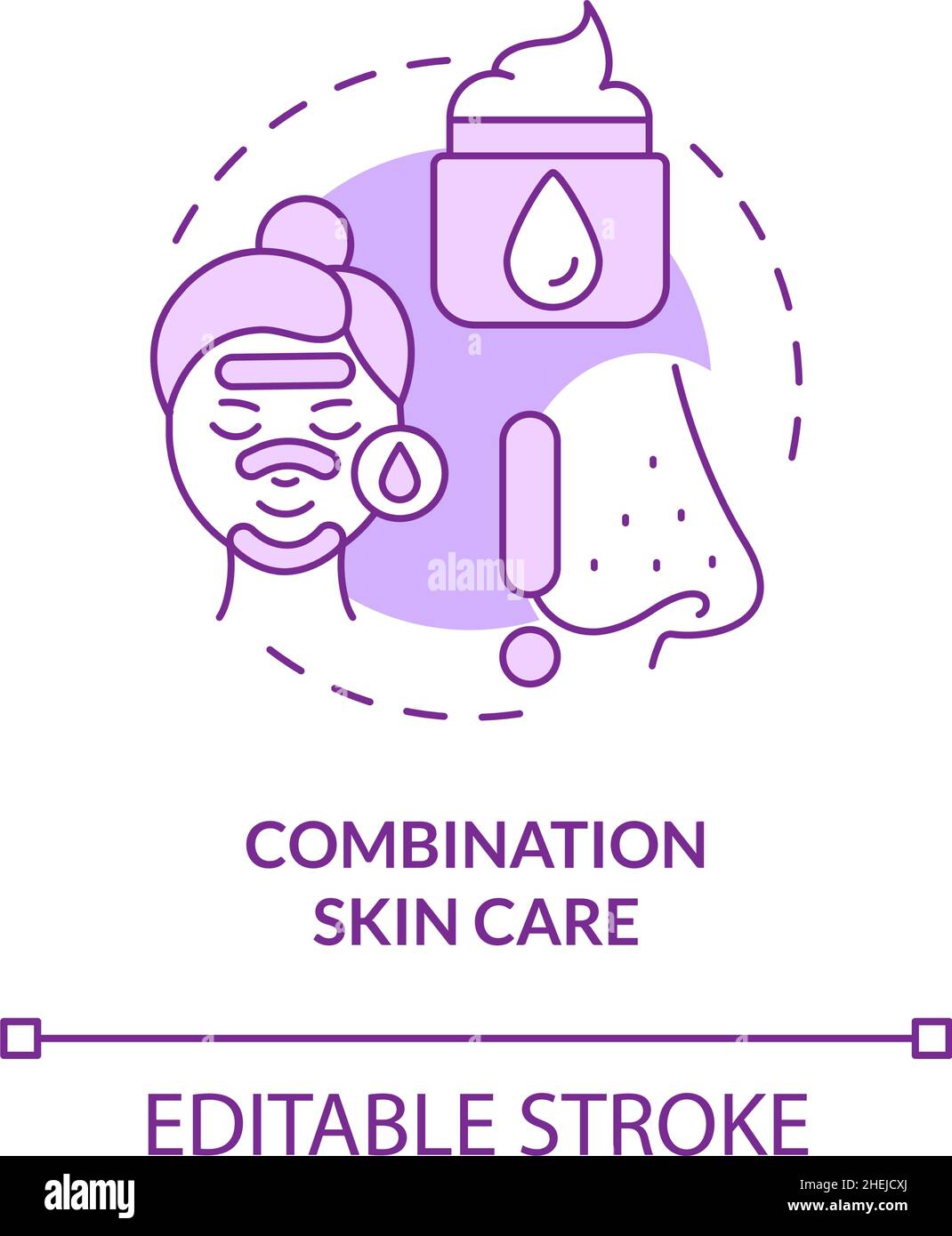 Combination skin icon hi-res stock photography and images - Alamy