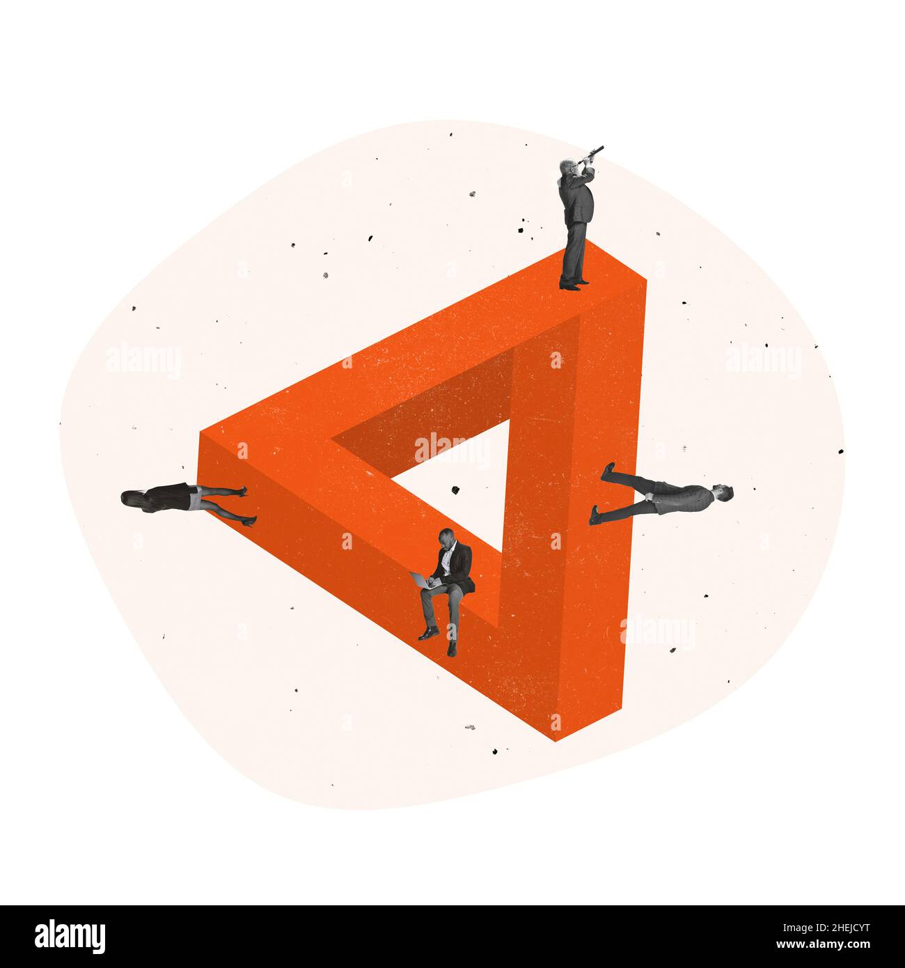 Creative design. Businessmen, employees working on new project ...