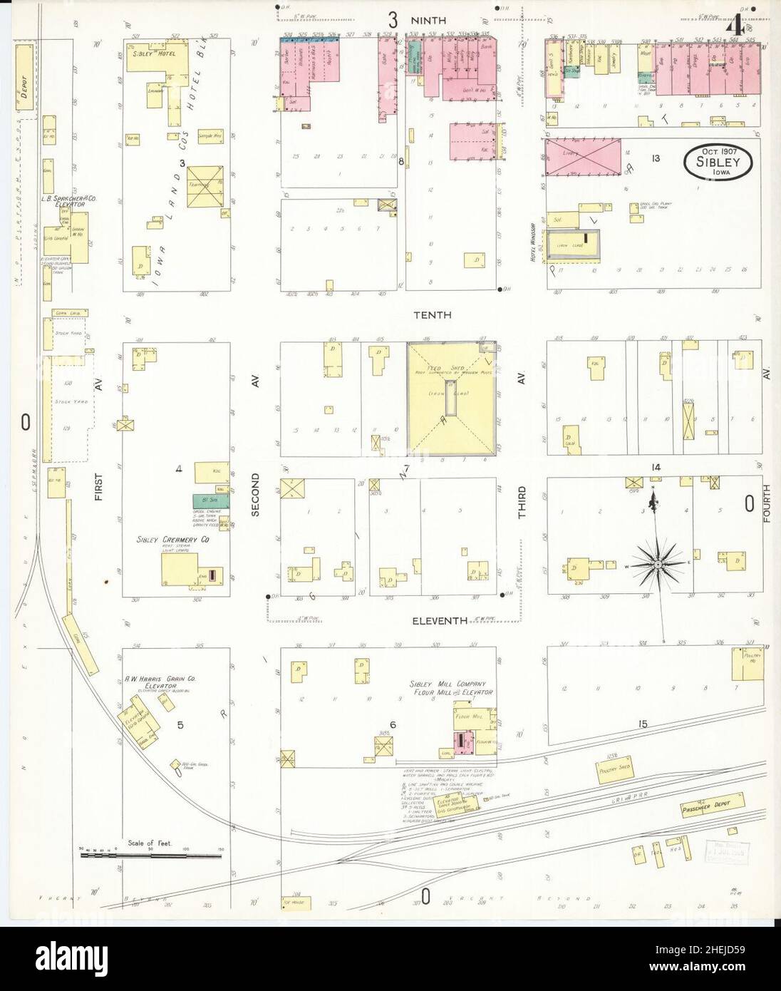 Map of sibley hi-res stock photography and images - Alamy