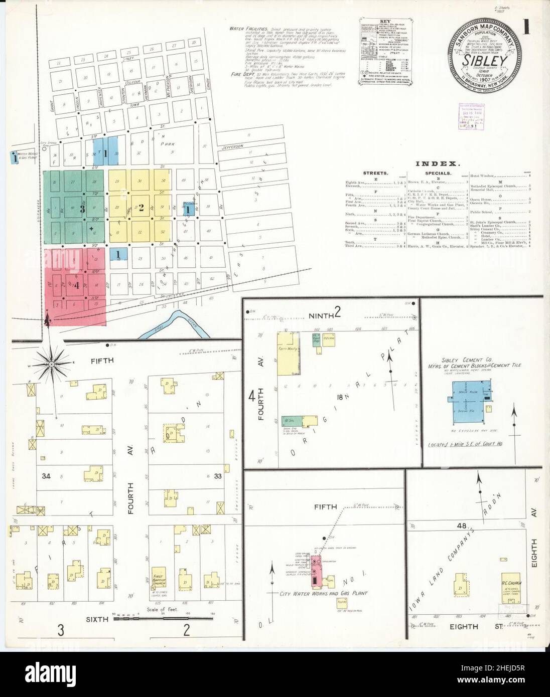 Sibley iowa map hi-res stock photography and images - Alamy