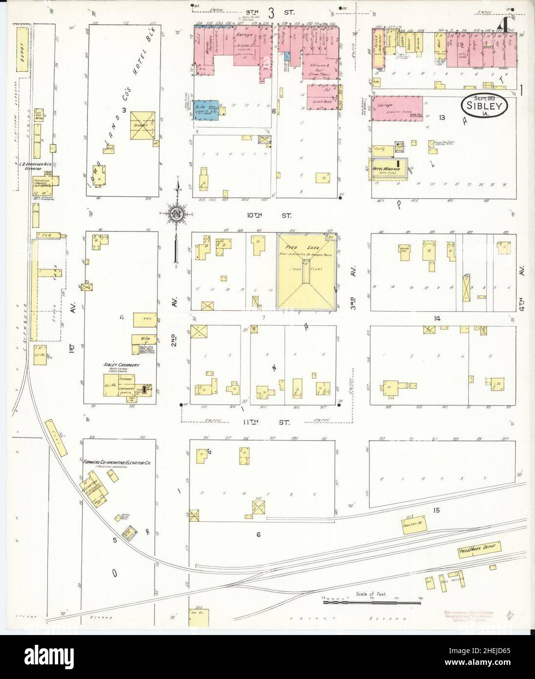 Sibley iowa map hi-res stock photography and images - Alamy