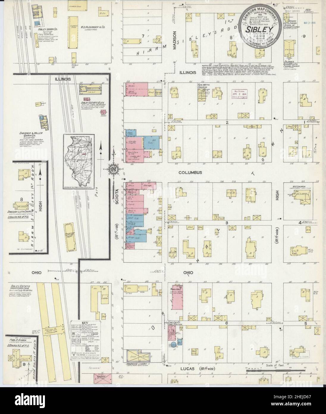 Map of sibley hi-res stock photography and images - Alamy
