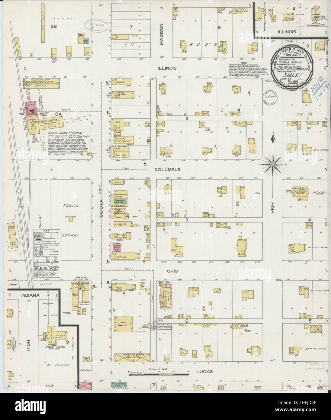 Map of sibley hi-res stock photography and images - Alamy