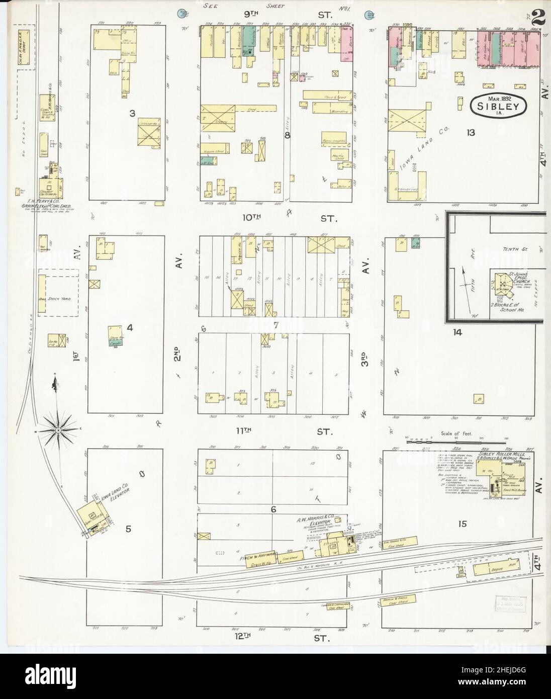 Sibley iowa map hi-res stock photography and images - Alamy