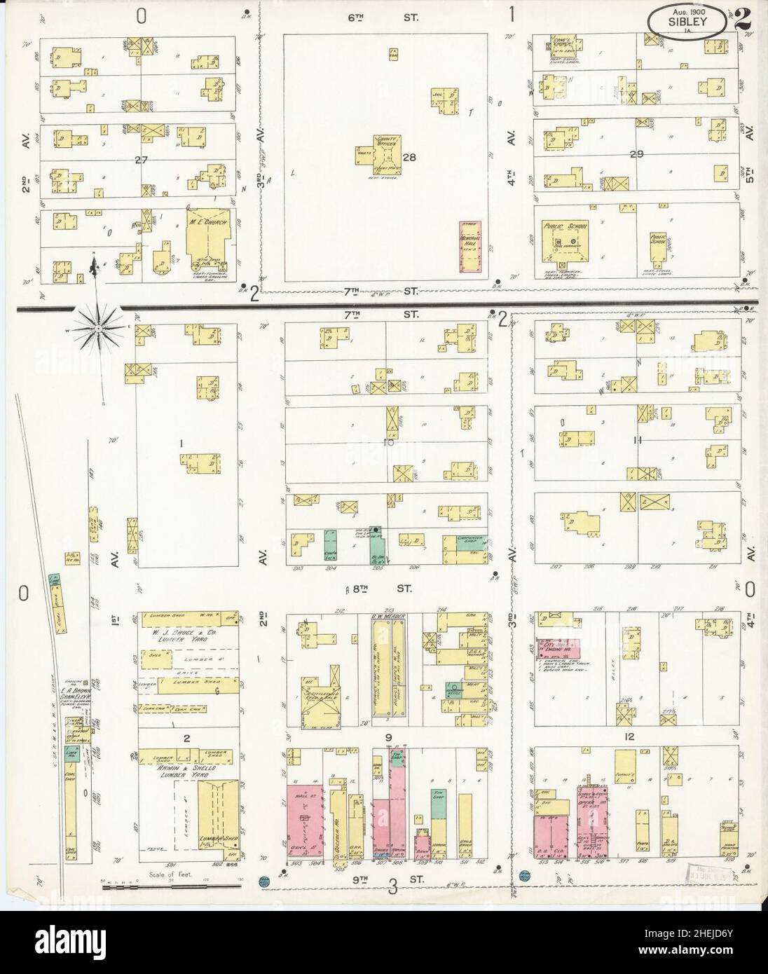 Sibley iowa map hi-res stock photography and images - Alamy