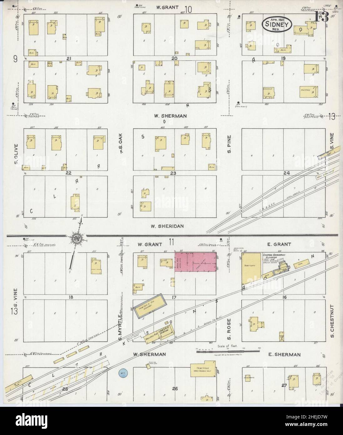 Sidney nebraska map hi-res stock photography and images - Alamy