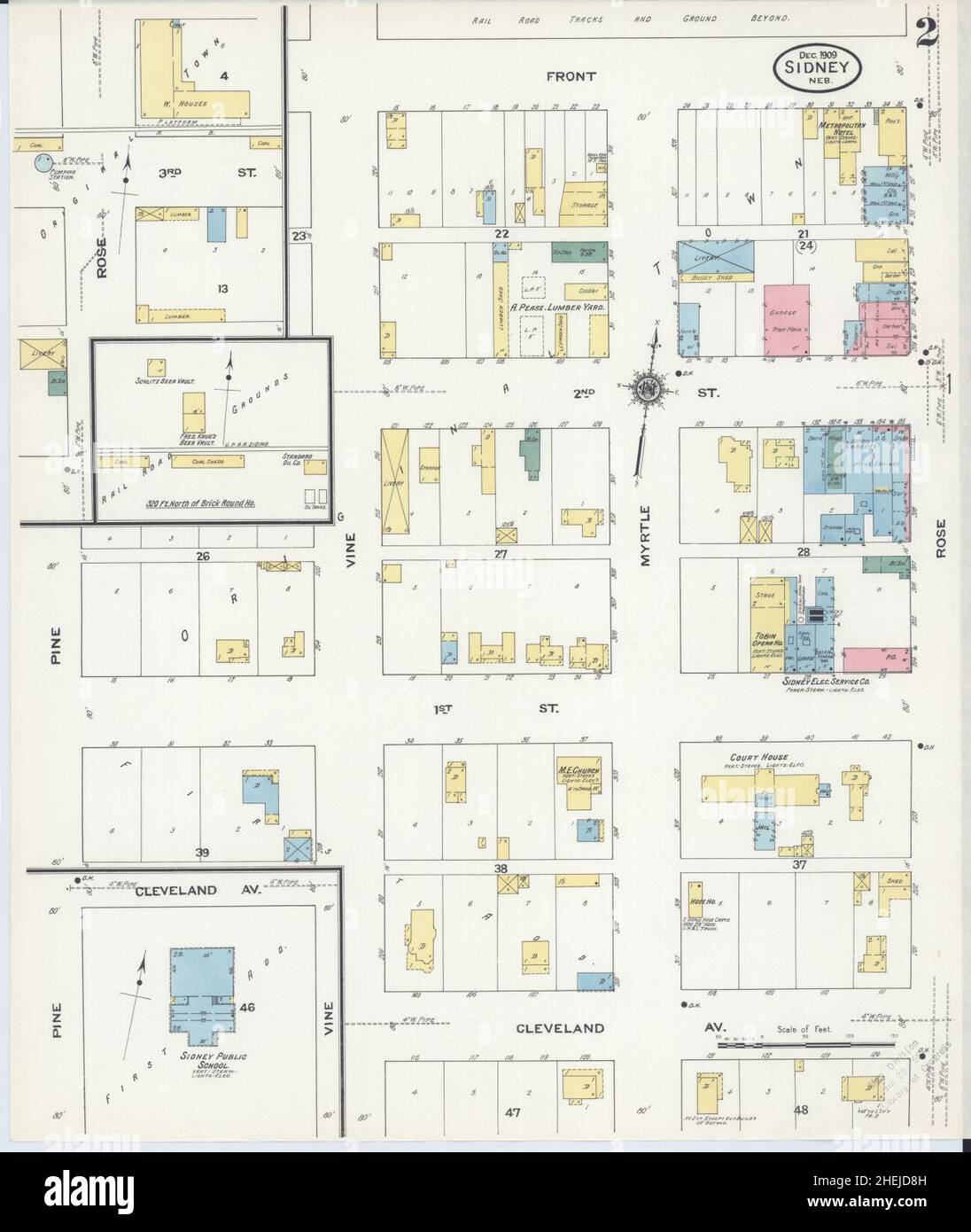 Sidney nebraska map hi-res stock photography and images - Alamy