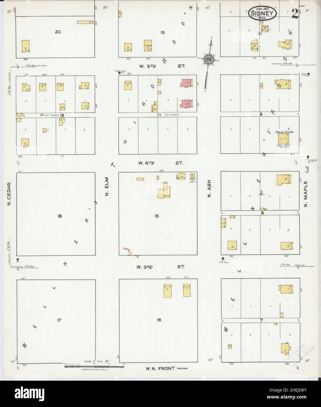Sidney nebraska map hi-res stock photography and images - Alamy