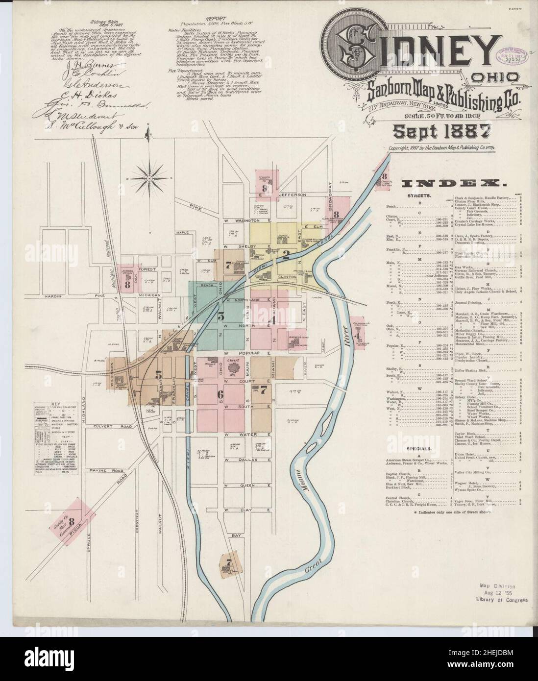 Sidney ohio map hi-res stock photography and images - Alamy