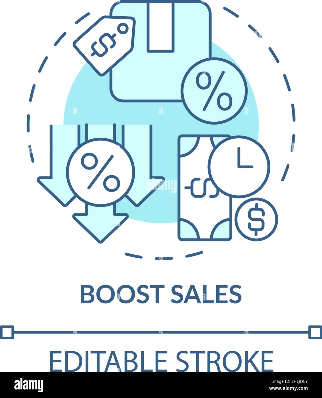 Sales boost Stock Vector Images - Alamy