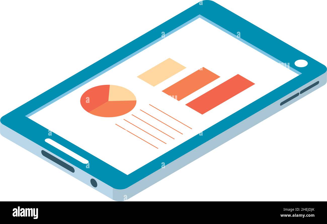 smartphone chart report Stock Vector Image & Art - Alamy