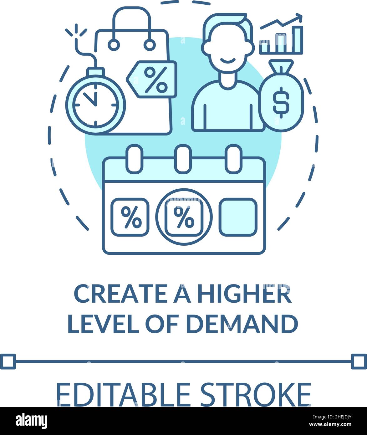 Demand level Stock Vector Images - Alamy