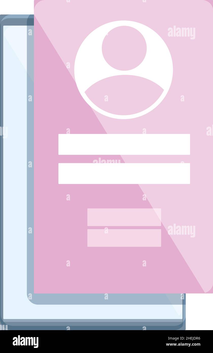 Register password icon cartoon vector. Online form. User registration ...