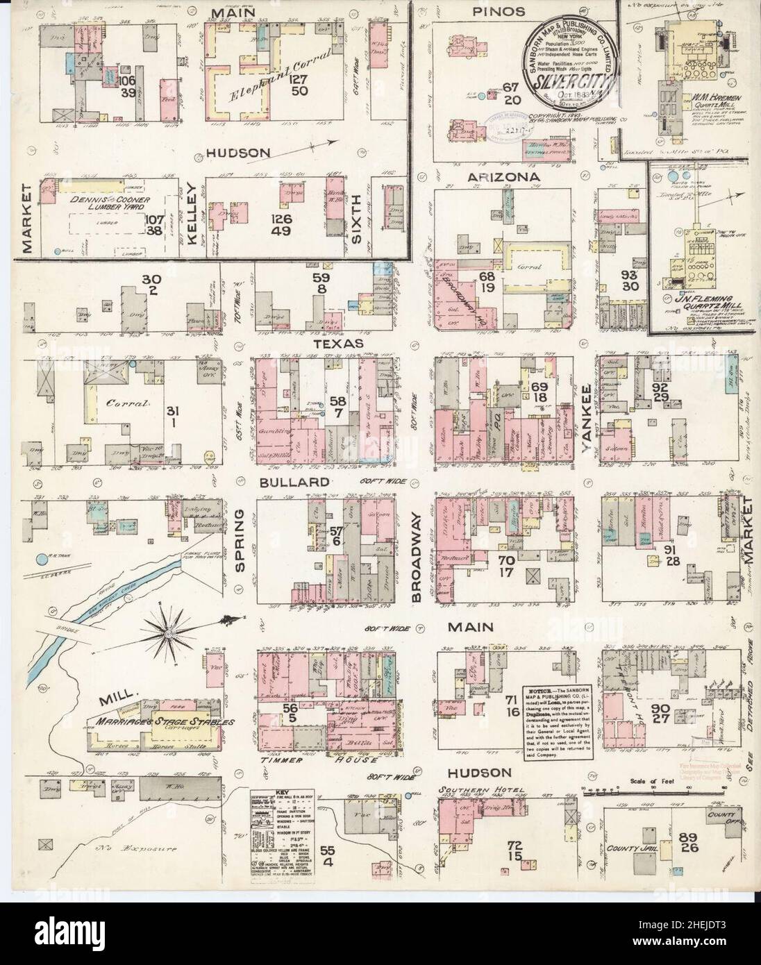Map of silver city new mexico hi-res stock photography and images - Alamy