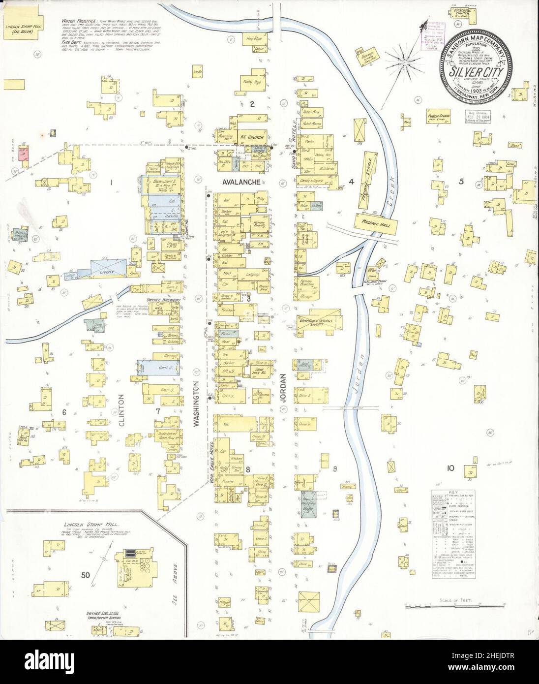 Map of silver city hi-res stock photography and images - Alamy