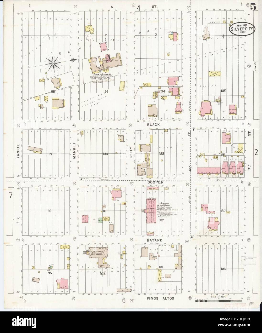 Map of silver city new mexico hi-res stock photography and images - Alamy