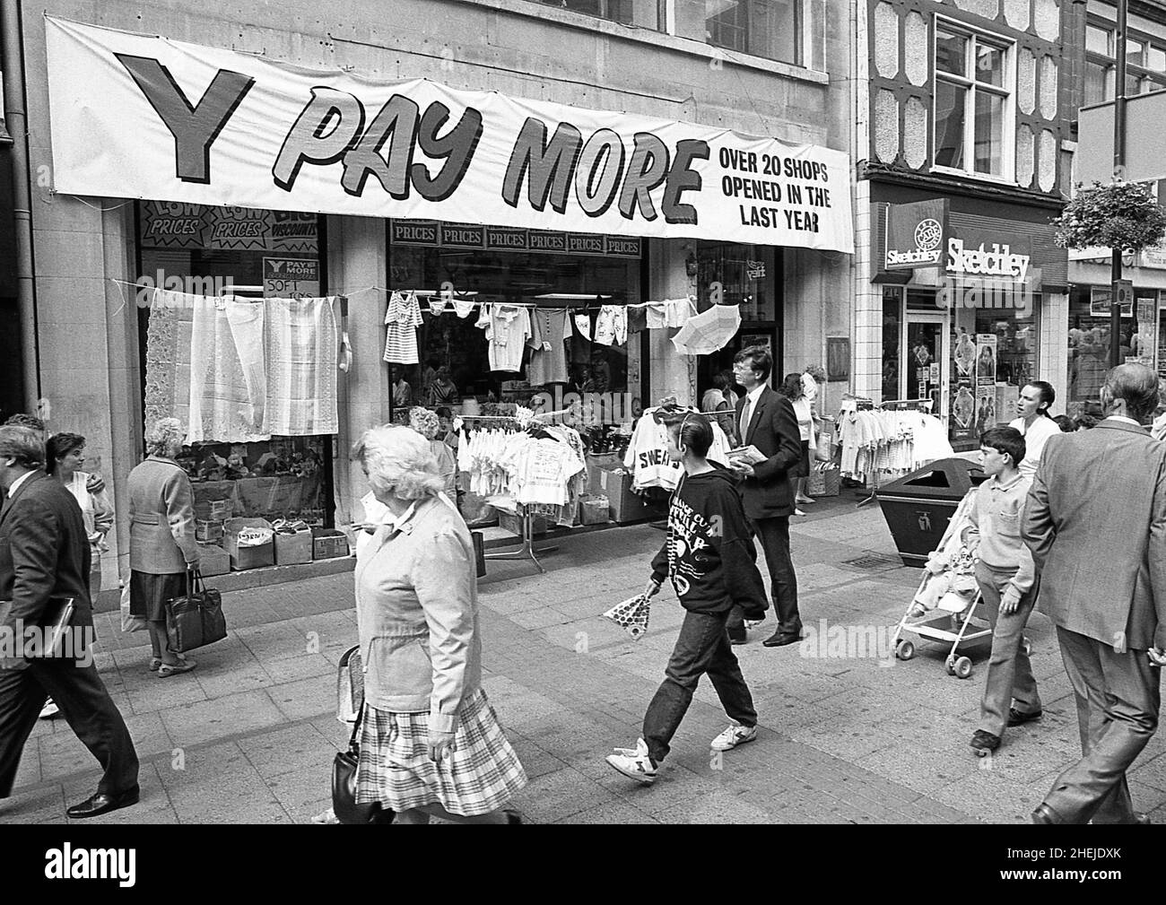 Chamber Street, Nottingham UK 1988 Stock Photo - Alamy