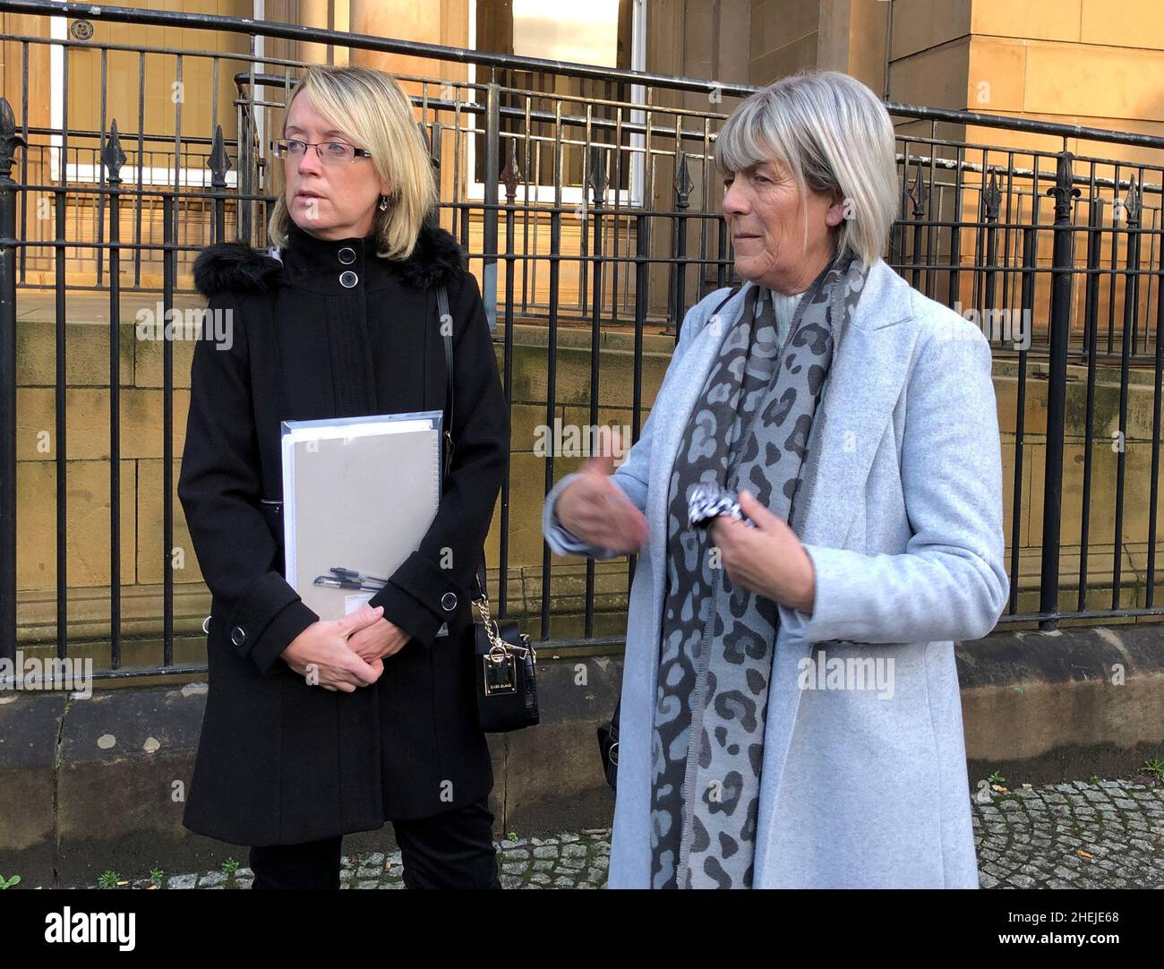 Jane Midgley (right), the mother of Simon Midgley died in the fire at ...