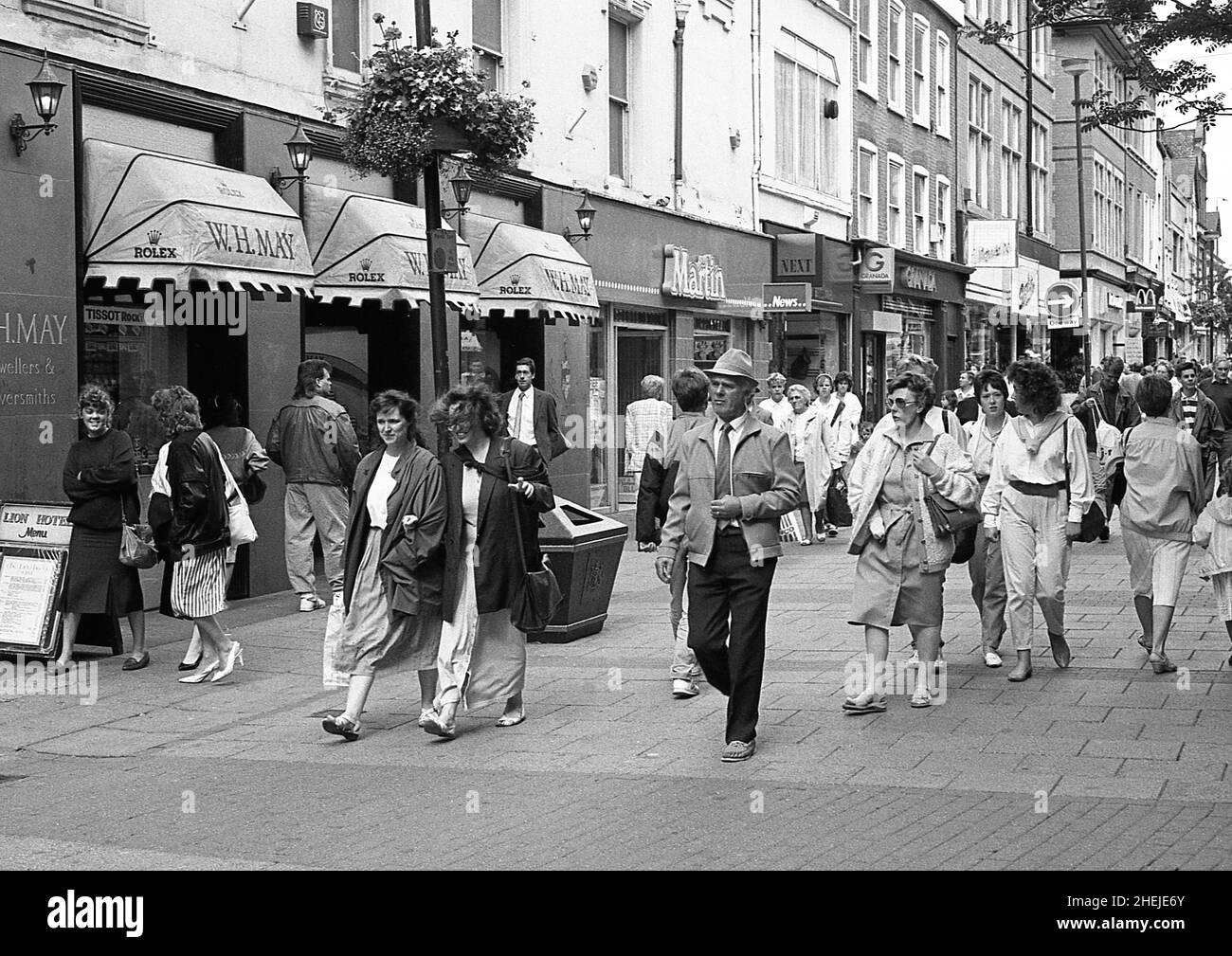 Nottingham pedestrian street hi-res stock photography and images - Alamy