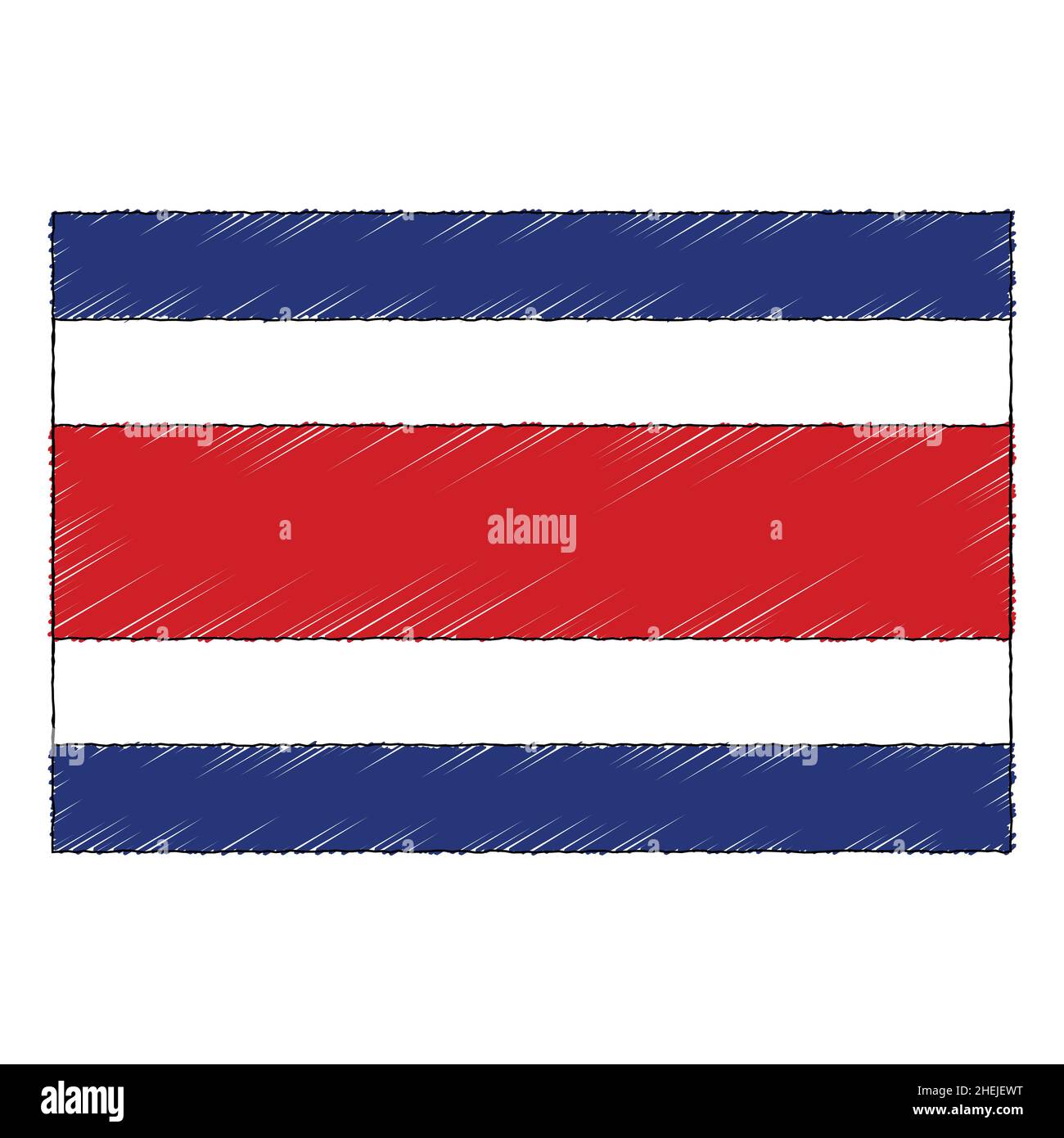 Costa Rica Flag Sketch at Daniel Shears blog