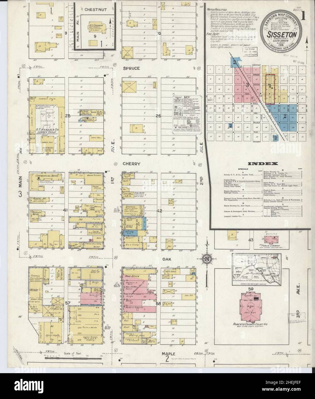 Sisseton map hi-res stock photography and images - Alamy