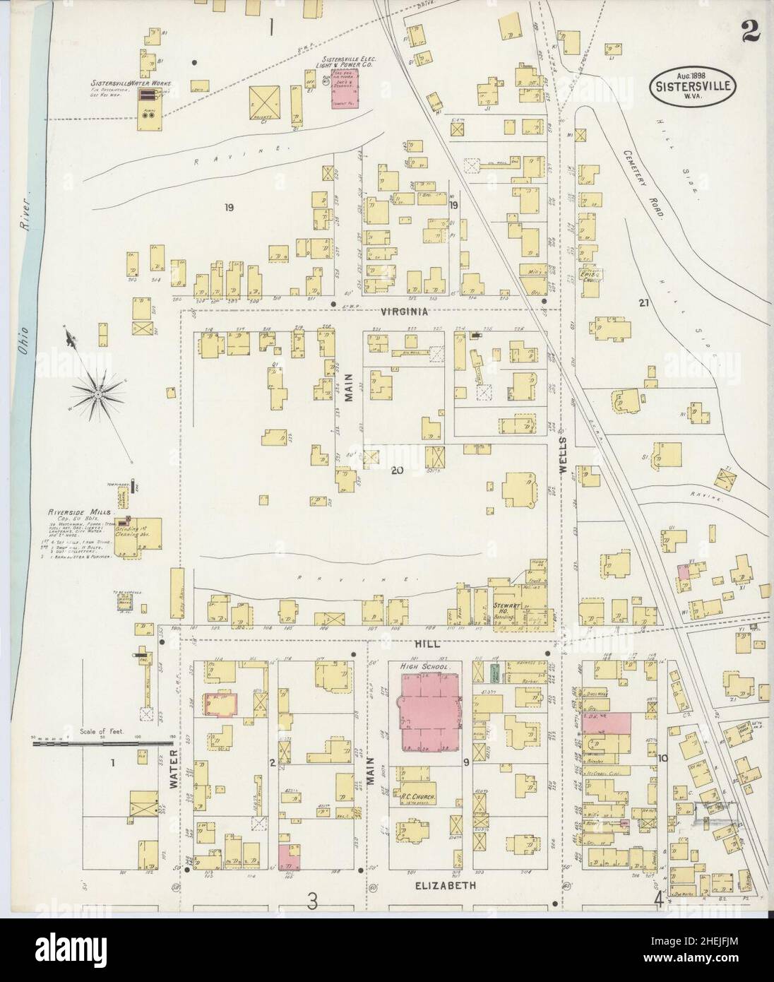 Map of sistersville hi-res stock photography and images - Alamy