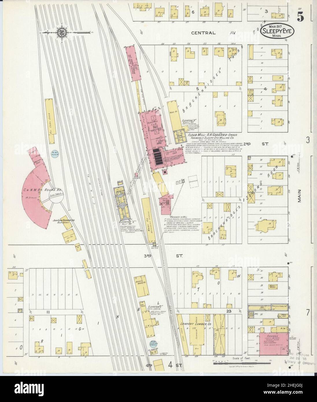 Map of sleepy eye hi-res stock photography and images - Alamy