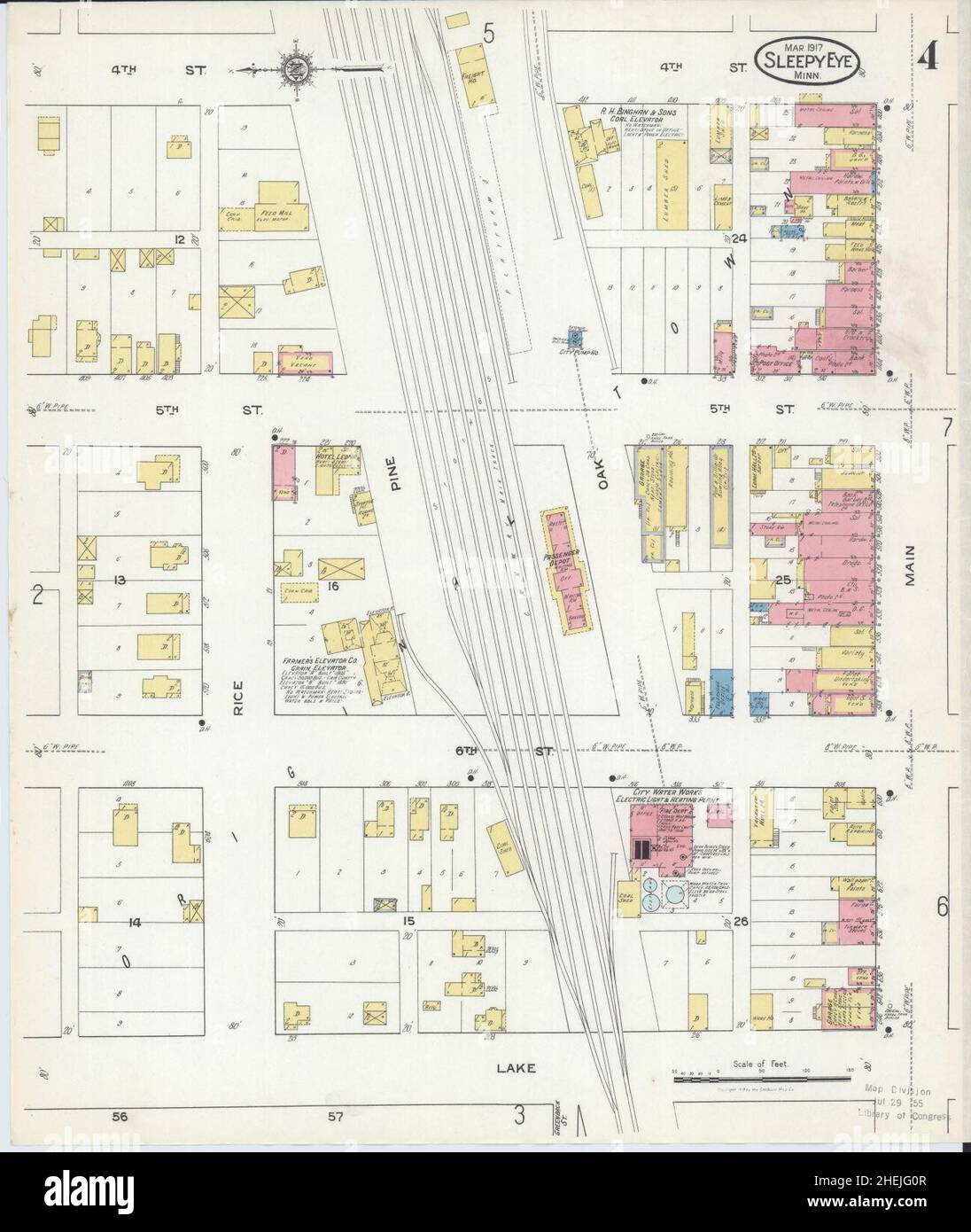 Map of sleepy eye minnesota hi-res stock photography and images - Alamy