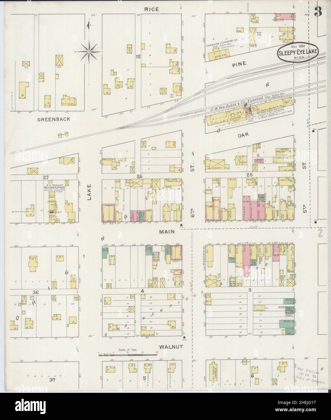 Map of sleepy eye hi-res stock photography and images - Alamy