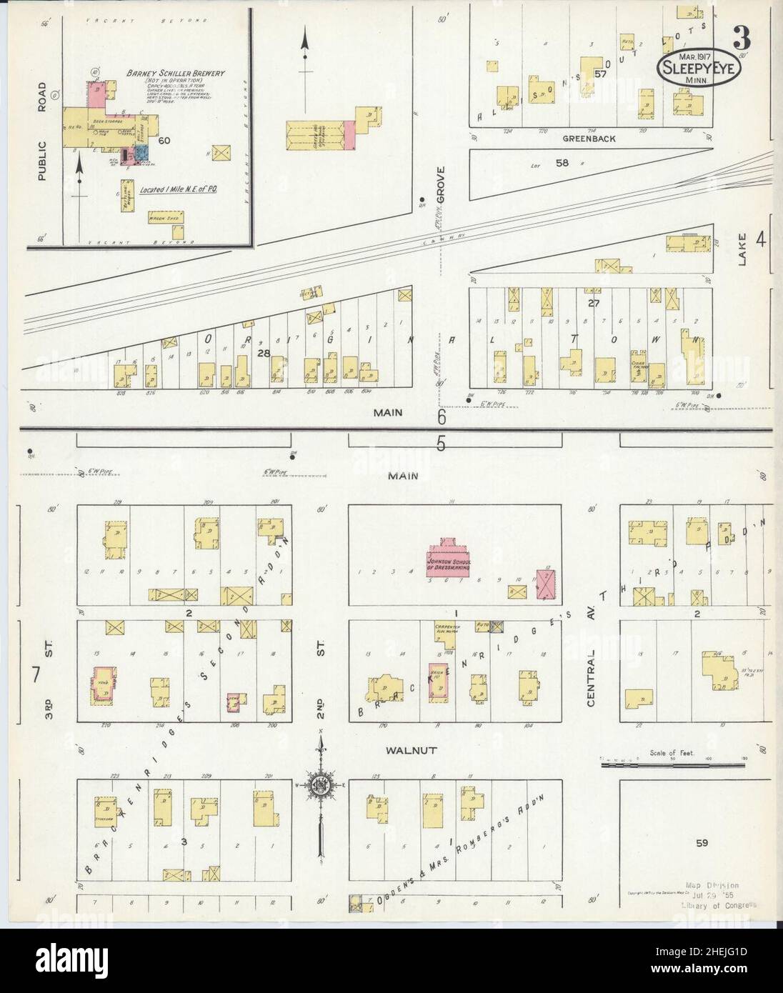 Map of sleepy eye minnesota hi-res stock photography and images - Alamy