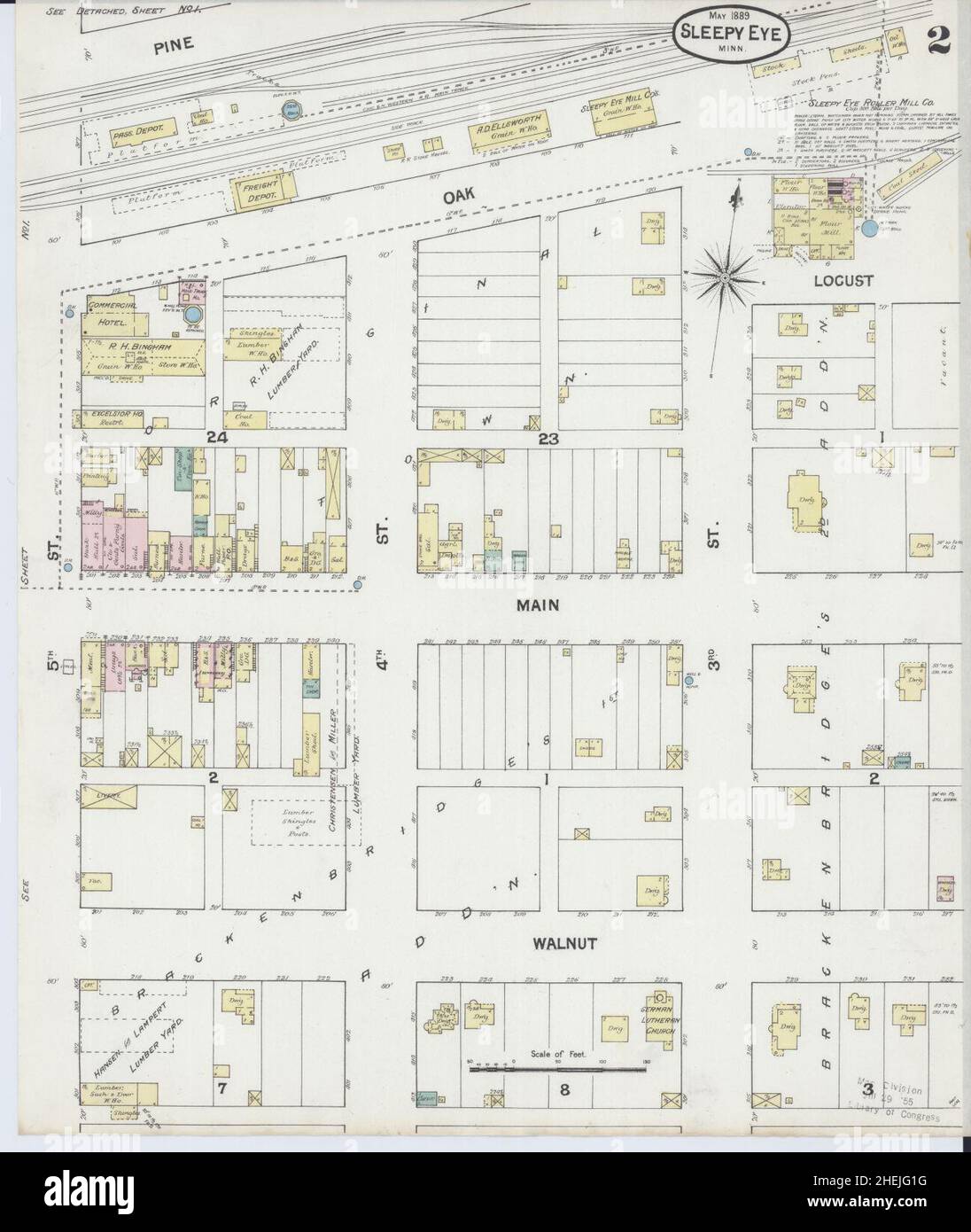 Map of sleepy eye hi-res stock photography and images - Alamy