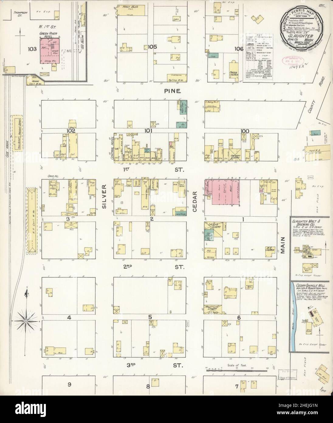 Map of auburn washington hi-res stock photography and images - Alamy