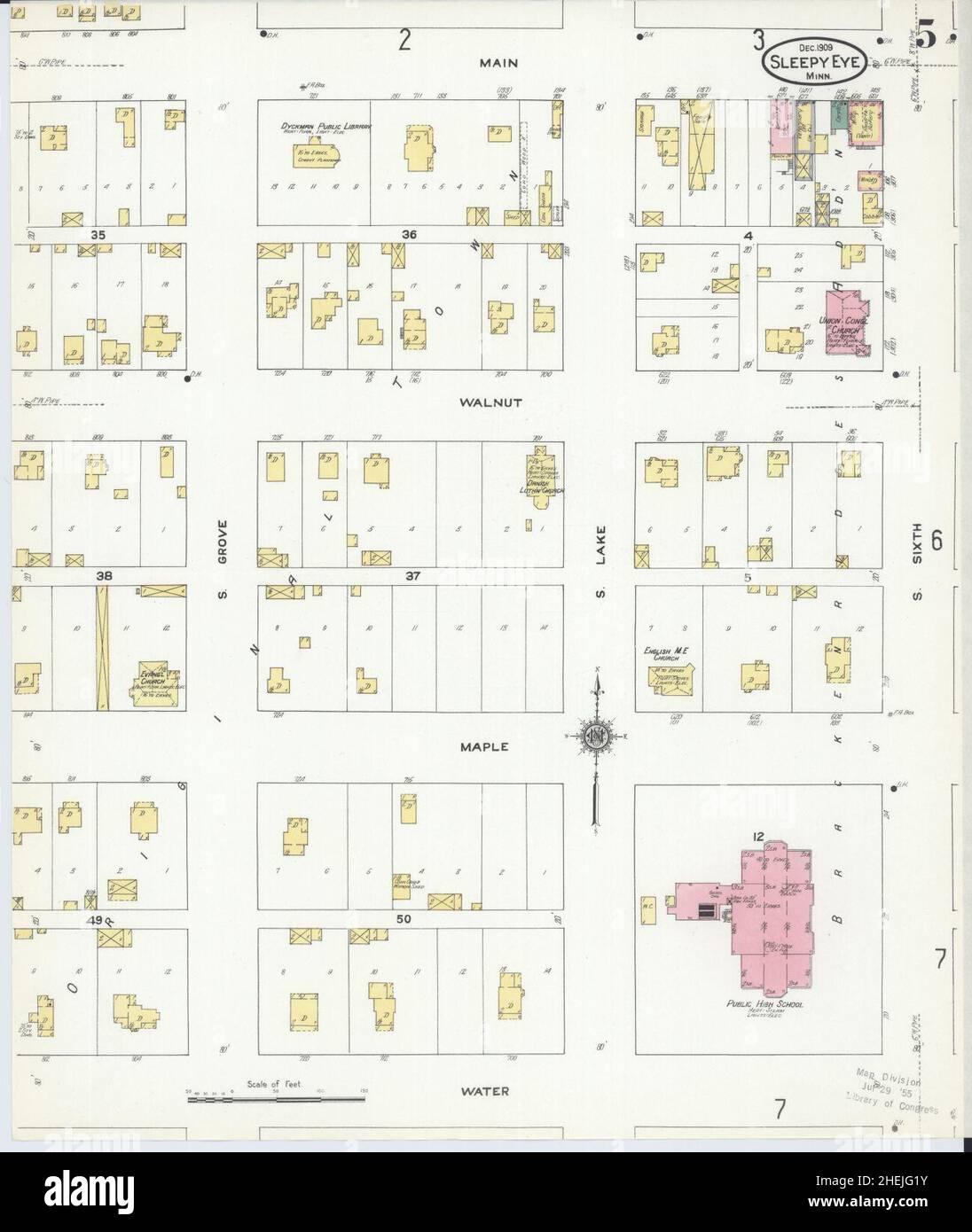 Map of sleepy eye minnesota hi-res stock photography and images - Alamy
