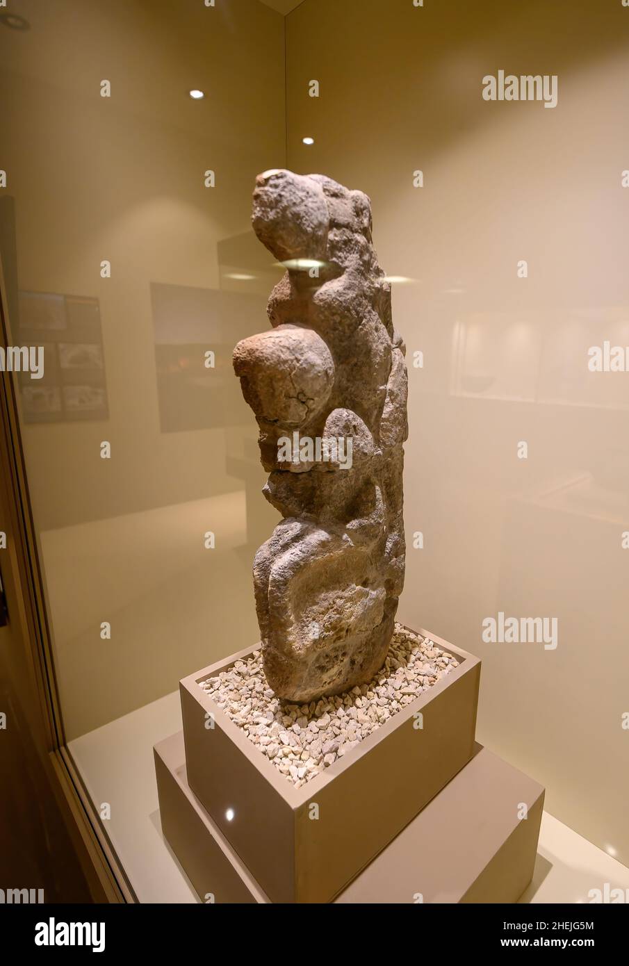 Sanliurfa, Turkey. Interior and artefacts of the archaeological museum ...