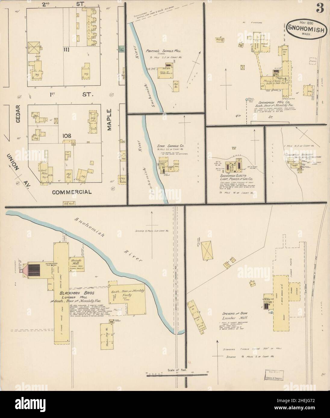 Sanborn Fire Insurance Map from Snohomish, Snohomish County, Washington ...