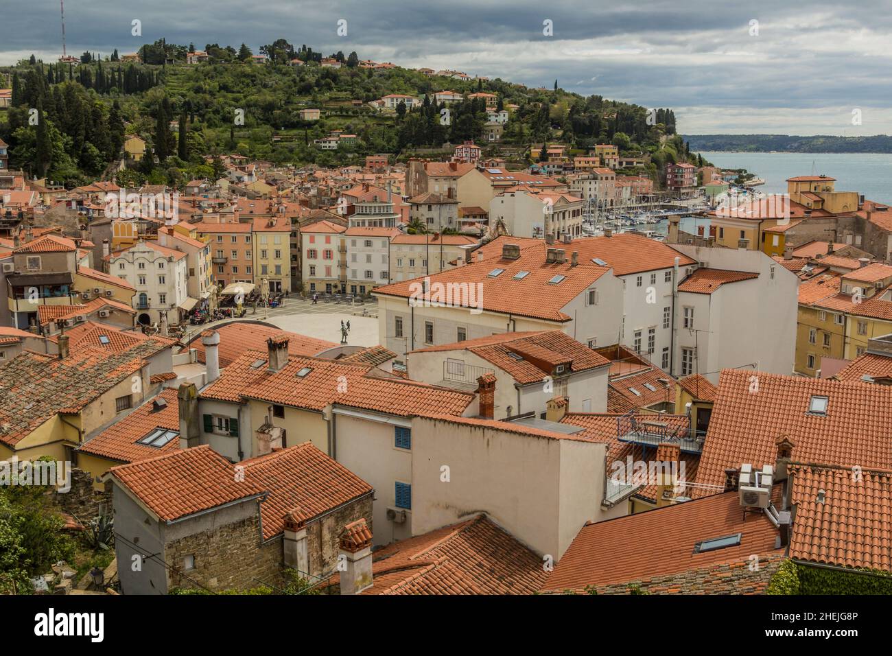 Scenic view piran town hi-res stock photography and images - Alamy