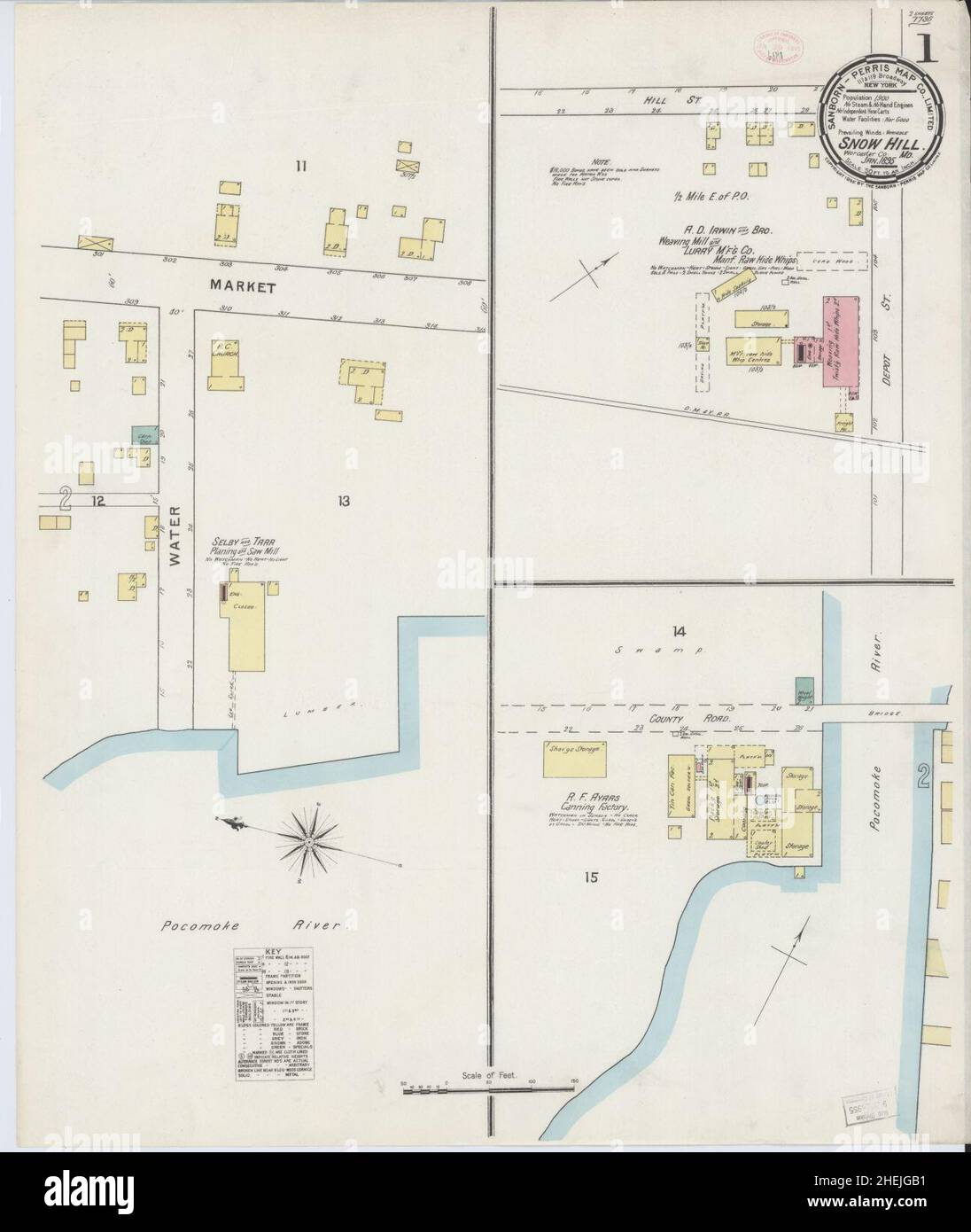 Worcester maryland map hi-res stock photography and images - Alamy