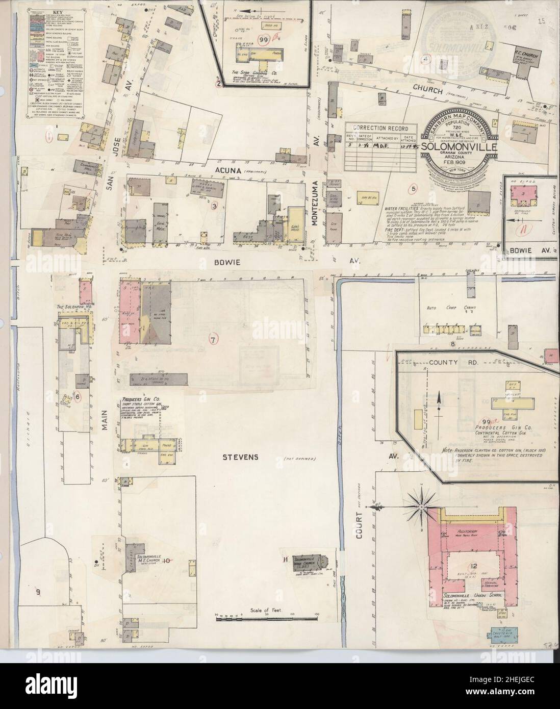 Graham county map hi-res stock photography and images - Alamy