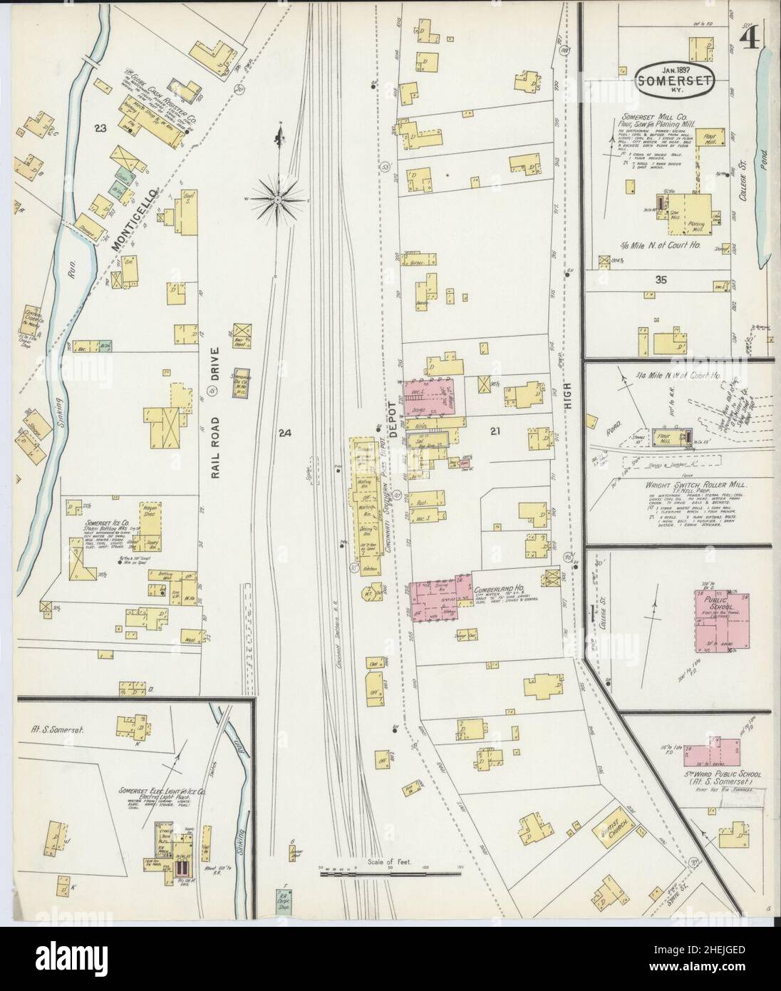 Sanborn Fire Insurance Map from Somerset, Pulaski County, Kentucky ...