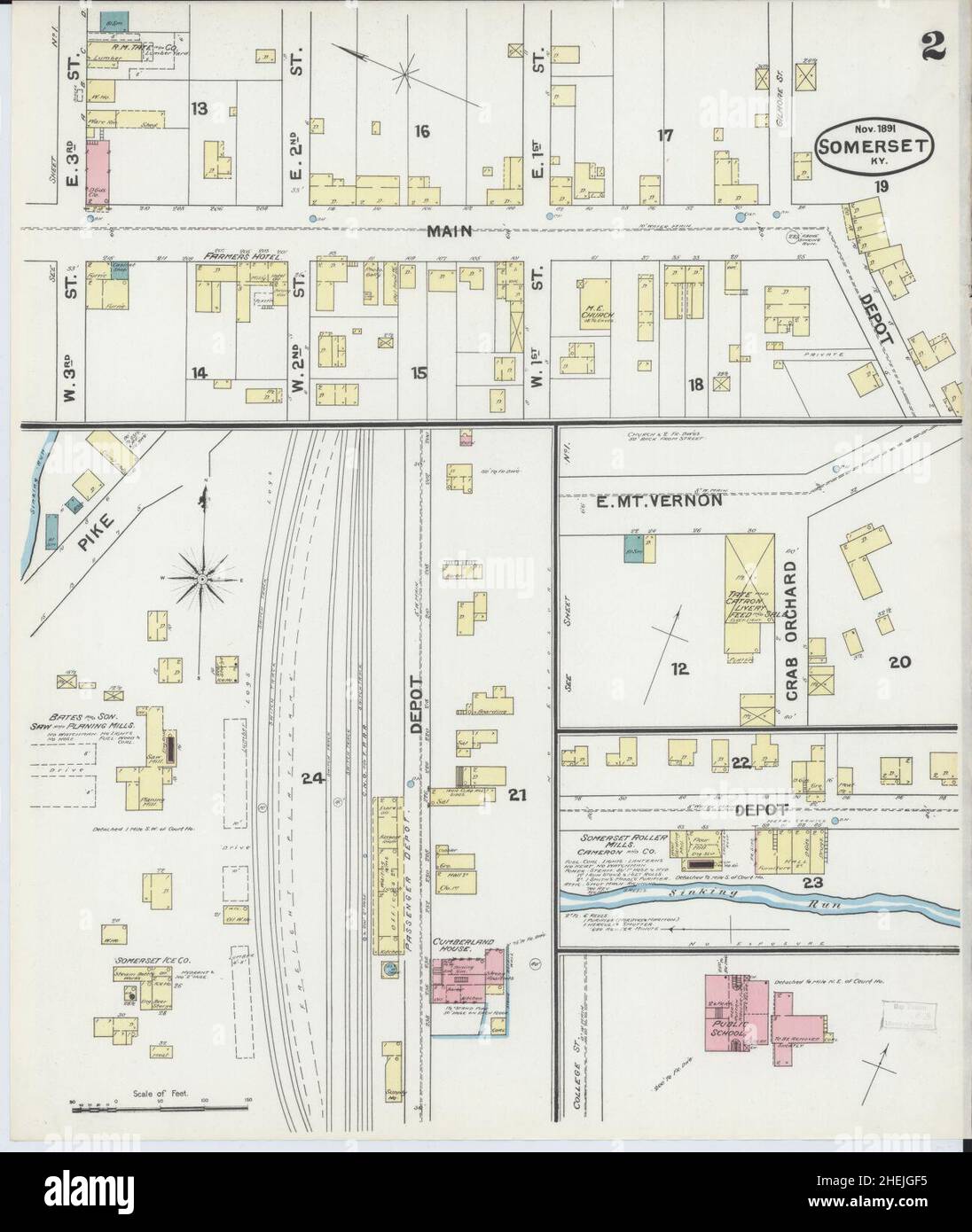 Sanborn Fire Insurance Map from Somerset, Pulaski County, Kentucky ...
