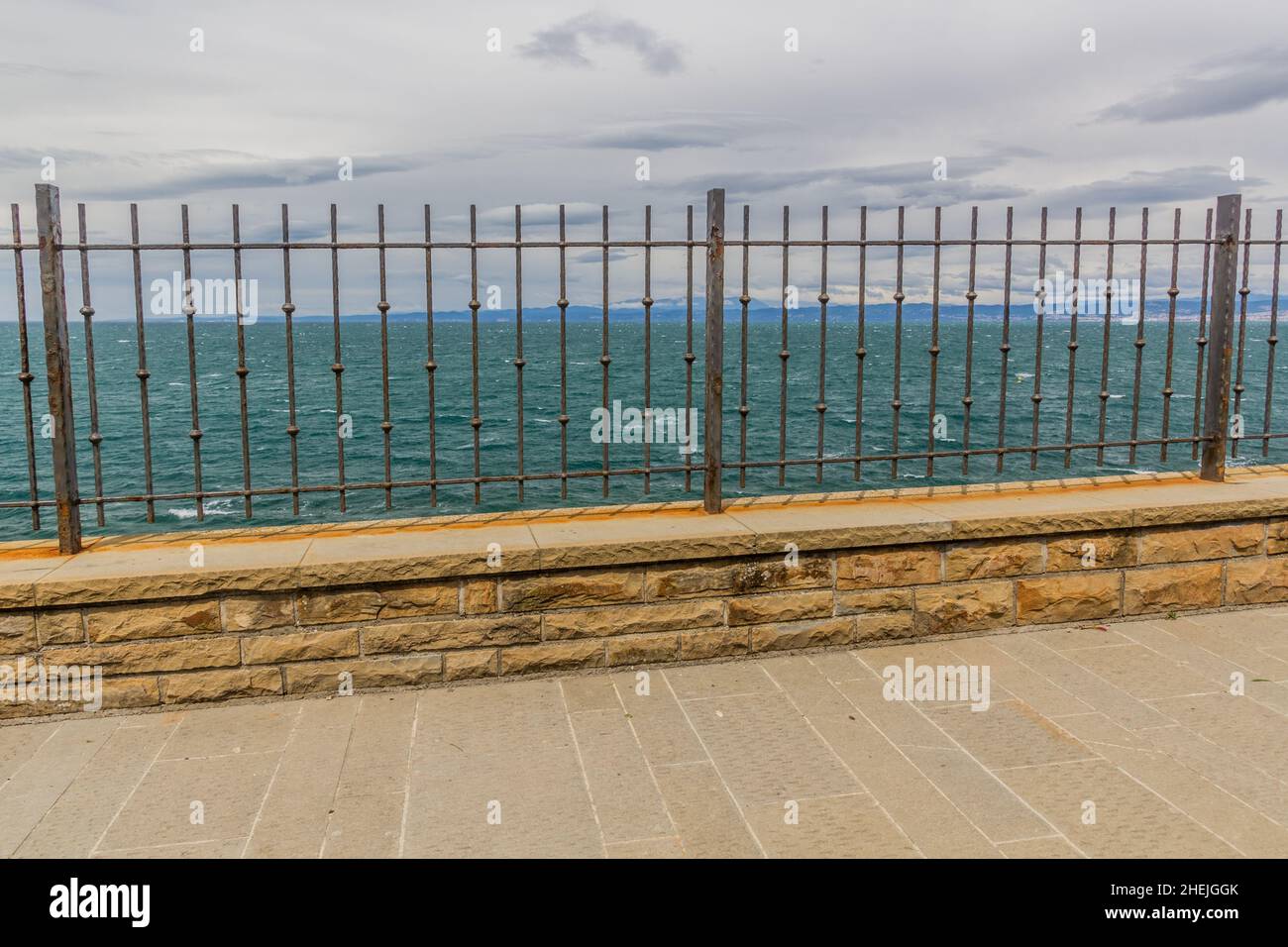 Metal fence adriatic sea hi-res stock photography and images - Alamy