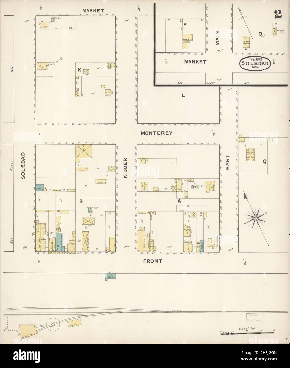 Monterey county map hi-res stock photography and images - Alamy