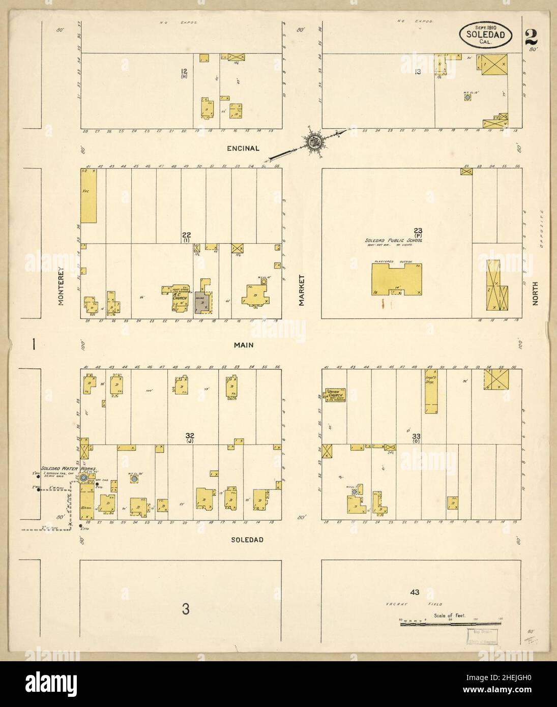 Sanborn Fire Insurance Map from Soledad, Monterey County, California ...